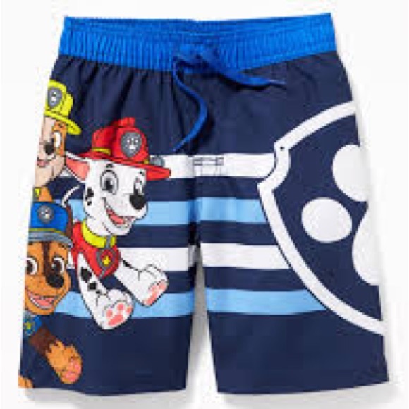 Nick Jr | Swim | Nick Jr Paw Patrol Swim Trunks Shorts Elastic Blue ...